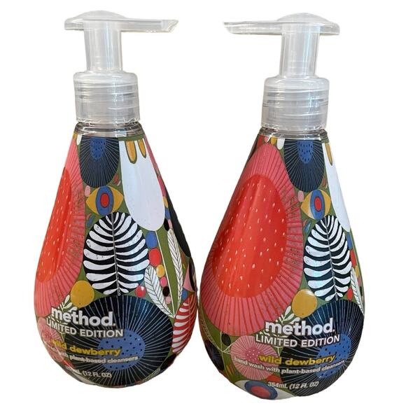 Method | Bath & Body | New Method Hand Soap Foaming Wild Dewberry Lot ...